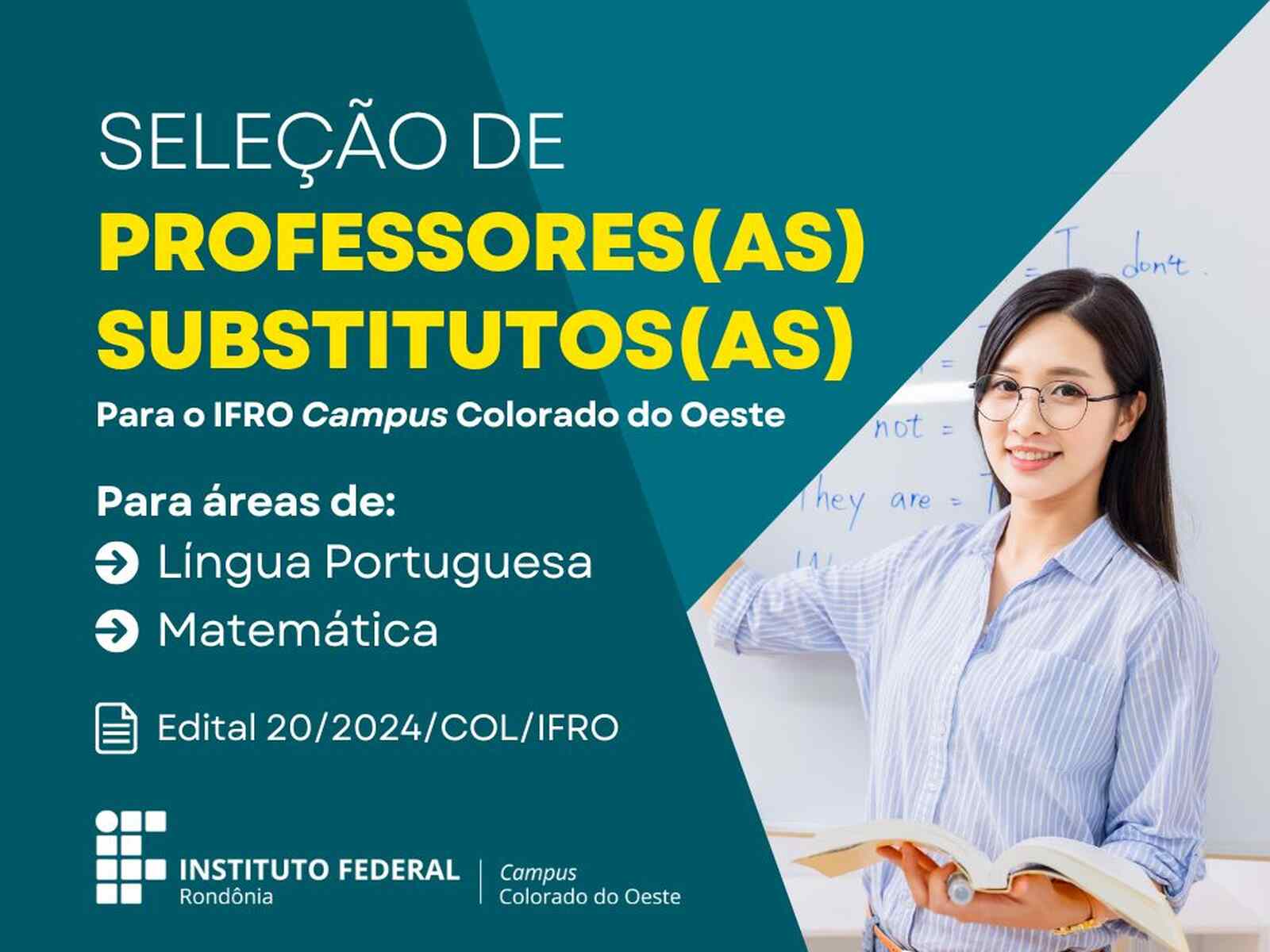 IFRO abre Processo Seletivo Simplificado para Contratação de Professor ...